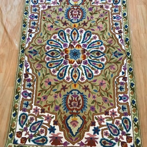 Artistic Kashmiri Wool Rug Living Room Rug Oriental Rug - Etsy
