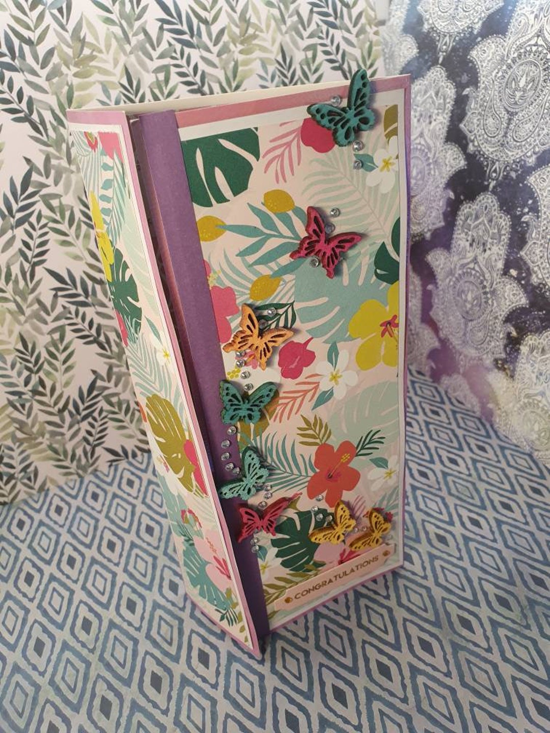 Congratulations Butterfly Unique Handmade Celebrations Card - Etsy