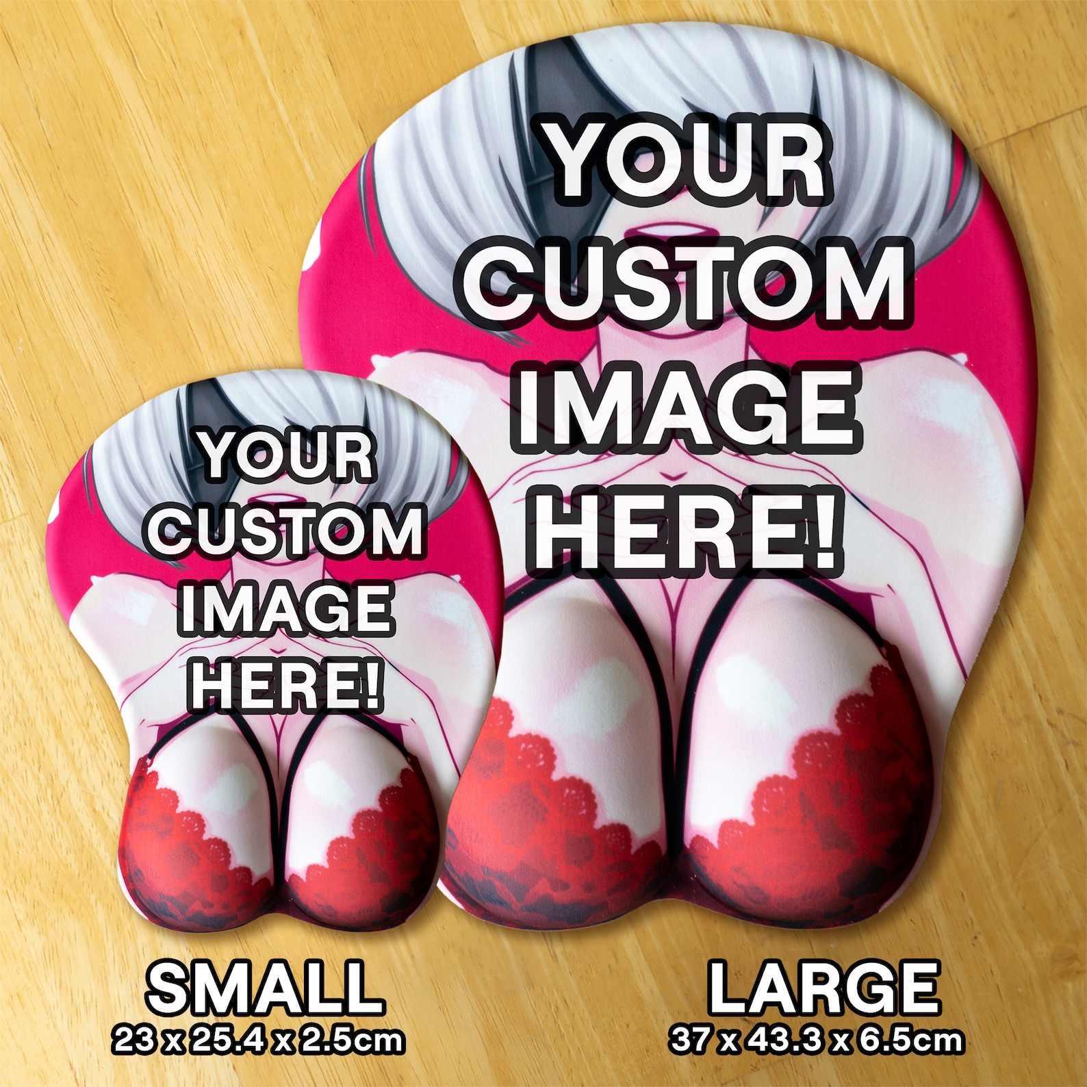 CUSTOM Made 3D Oppai Gaming Anime Mouse Pad - Etsy