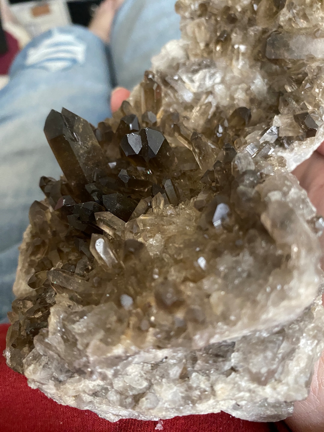 Smoky Quartz Log Cluster, Giant Smoky Quartz Brazilian Cluster With ...