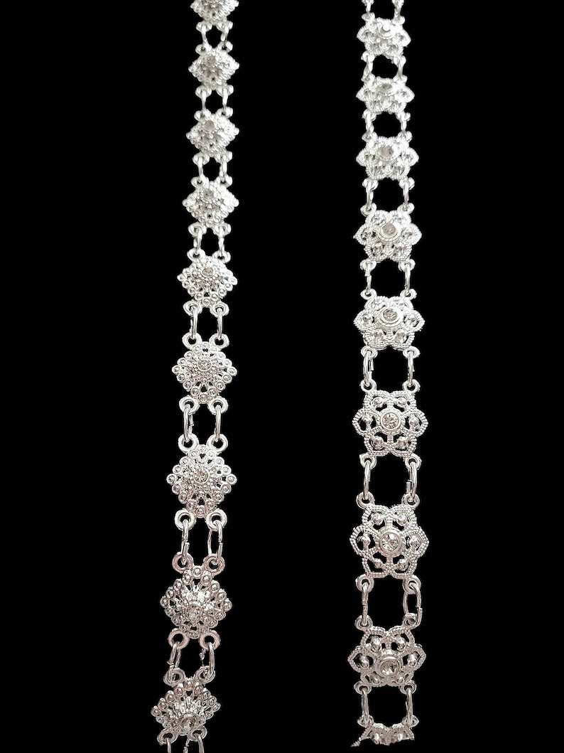 Silver Crossbody Chain/sangwan/thai Jewelry/thai Wedding Jewelry Set ...
