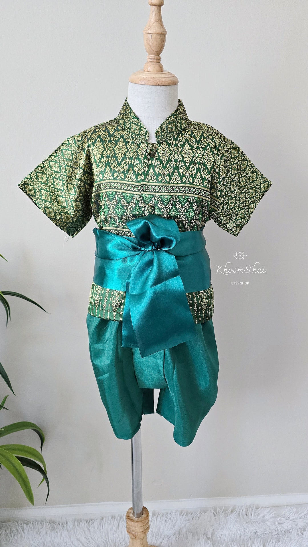 Thai Children Clothing Set, Thai Boy Clothing, Traditional Thai Boy ...