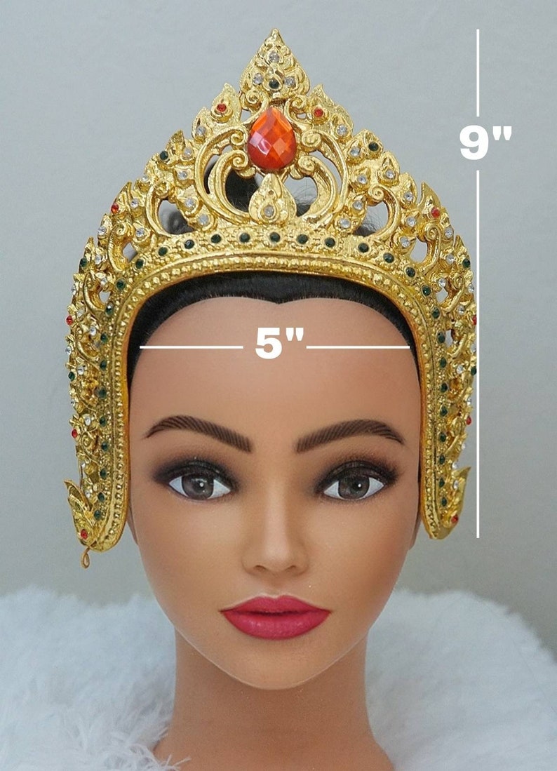 Thai Dance Headdress-aspara-cambodian Headdress - Etsy