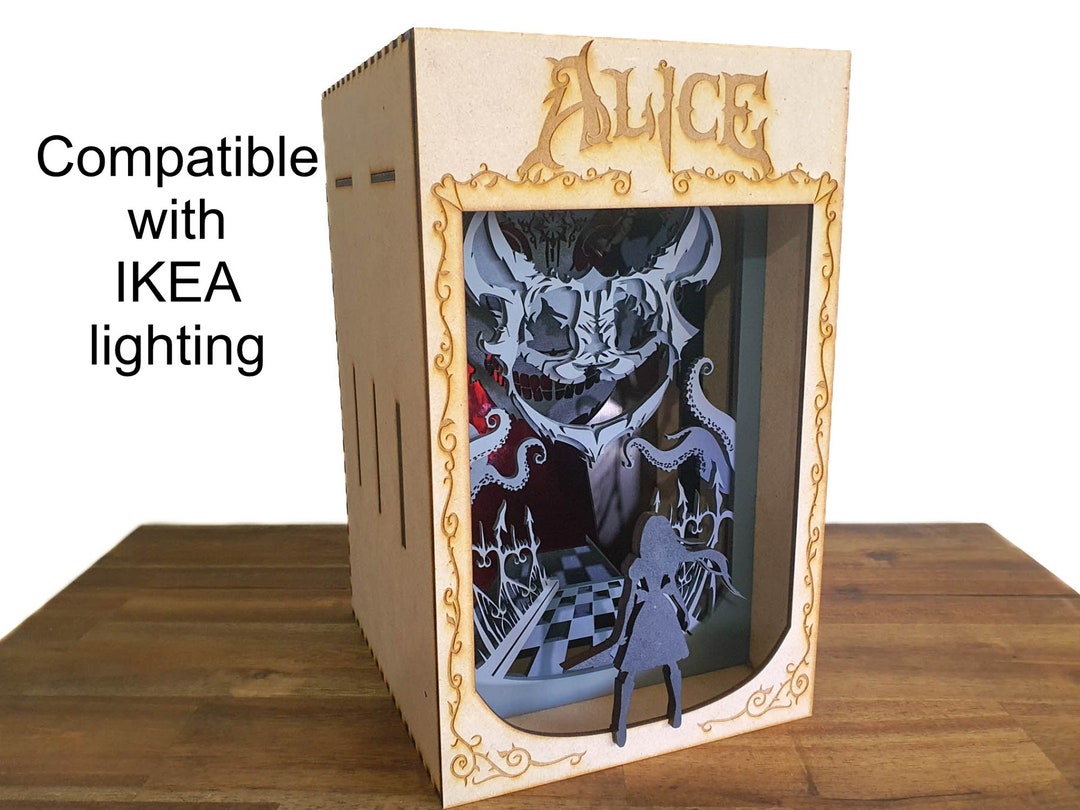 Alice in Wonderland Madness Returns Book Nook - Laser Cut Design for ...