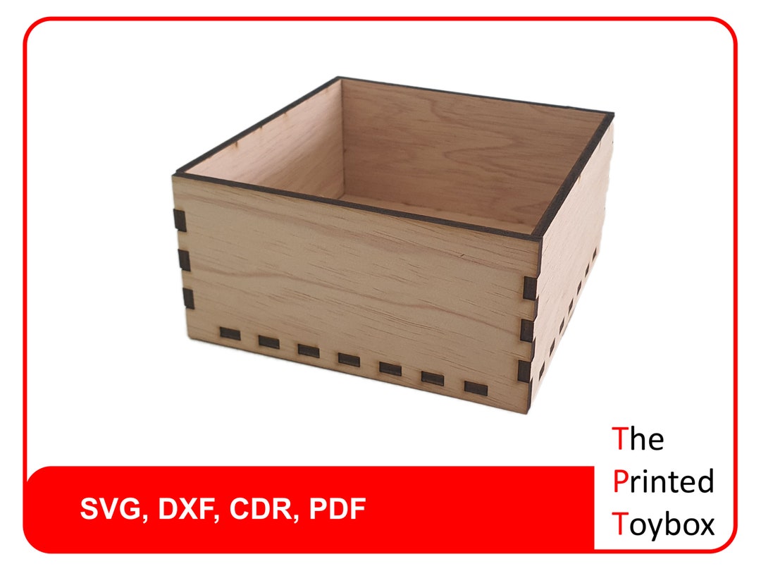 Small Laser Cut Box File - Etsy