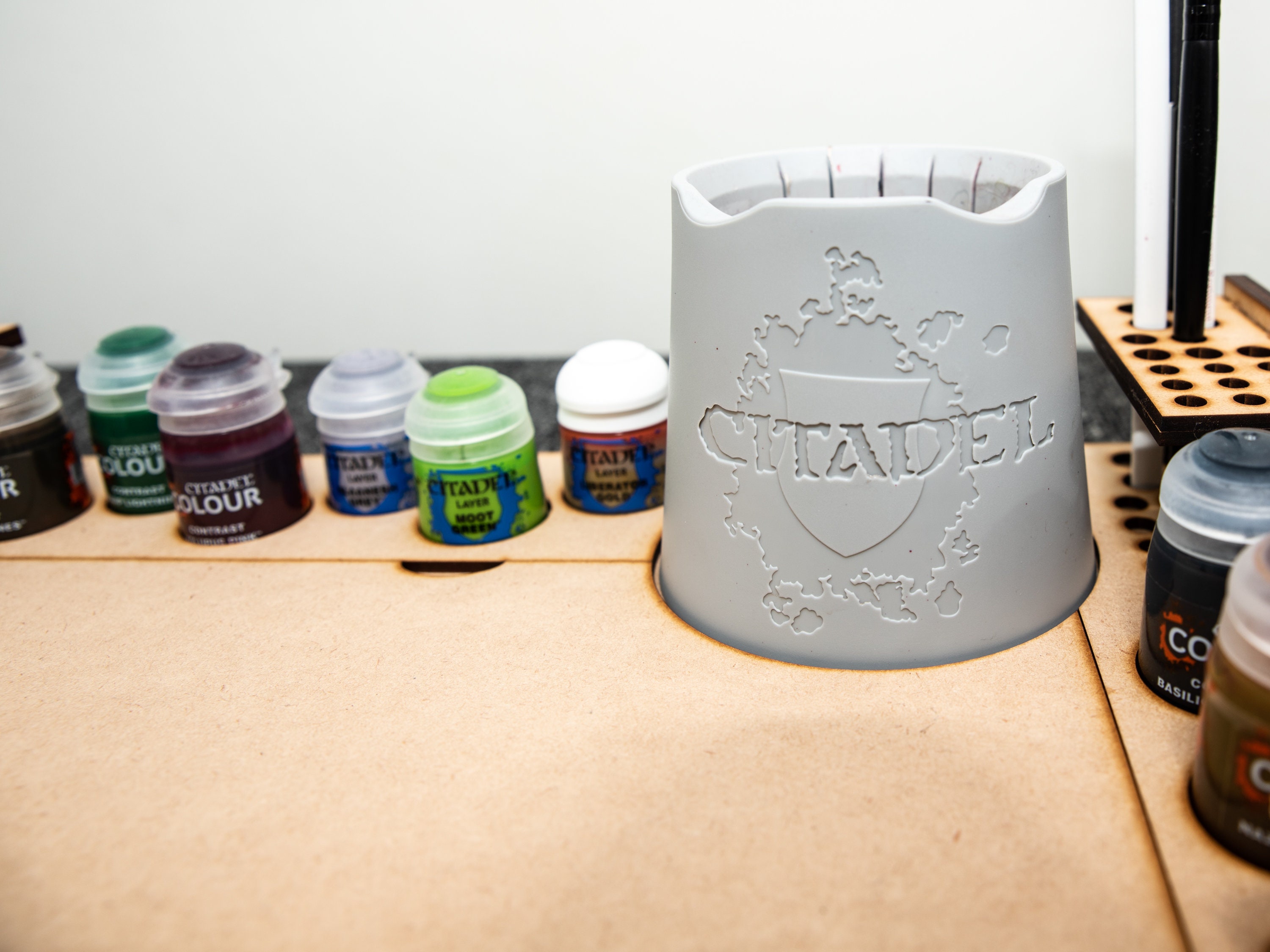MDF Paint Station for Citadel Paints With Optional Cutting Mat - Keep ...