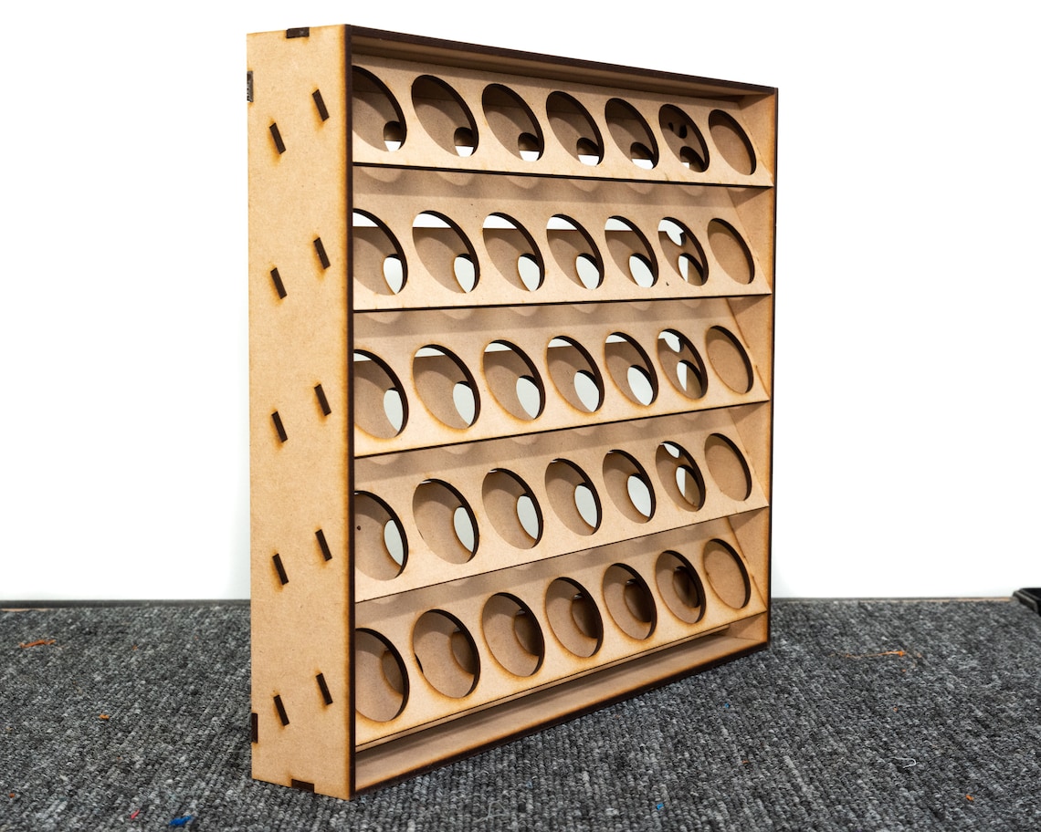 MDF Paint Rack System for Citadel and Vallejo Paints Fits 35 - Etsy