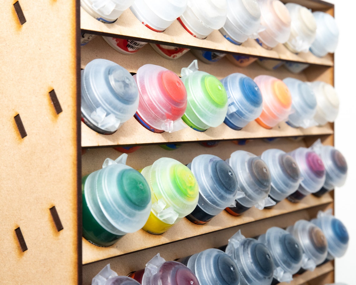 MDF Paint Rack System for Citadel and Vallejo Paints Fits 35 - Etsy ...