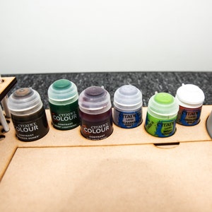 MDF Paint Station for Citadel Paints With Optional Cutting Mat - Keep ...