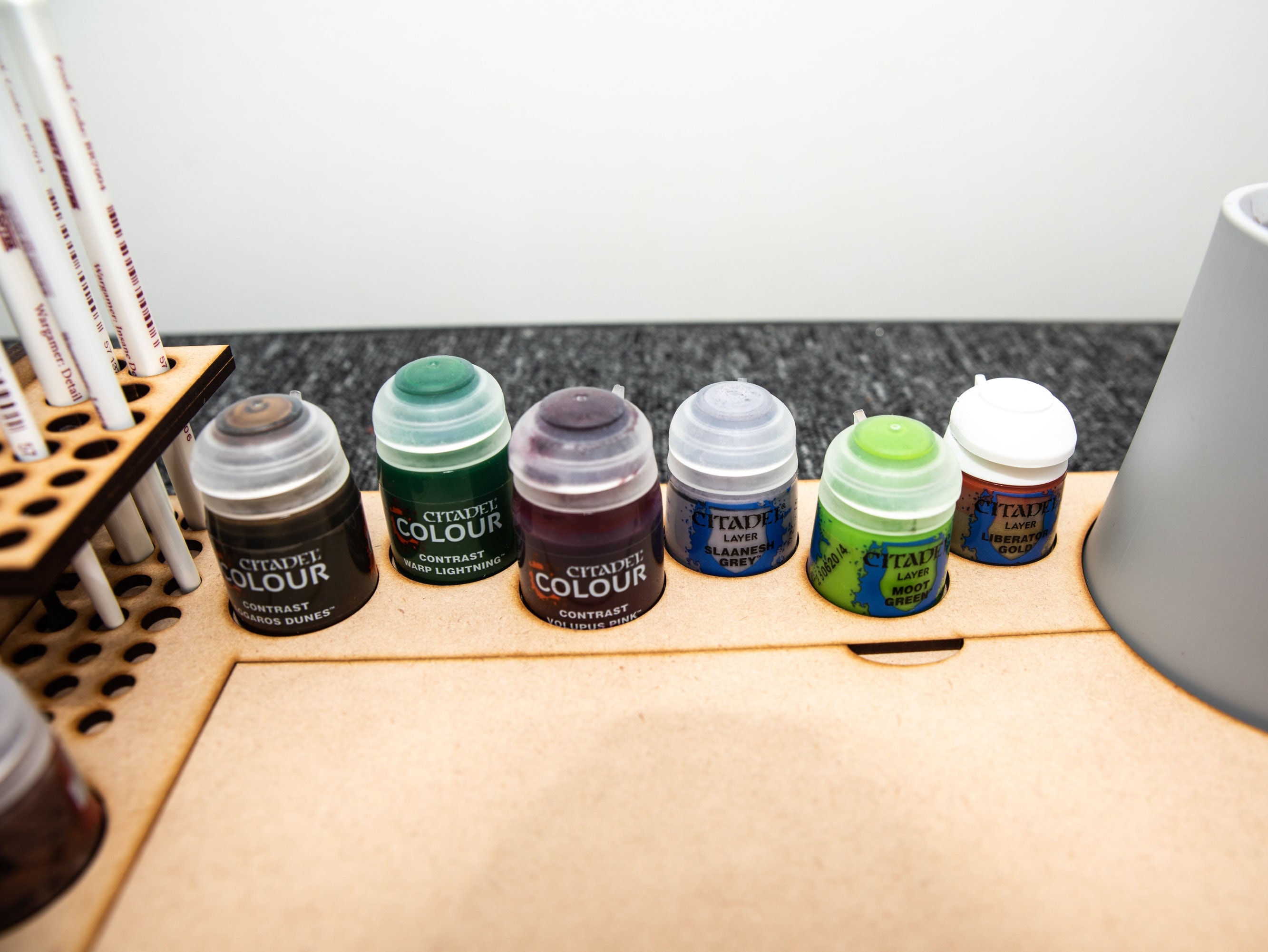 MDF Paint Station for Citadel Paints With Optional Cutting Mat - Keep ...