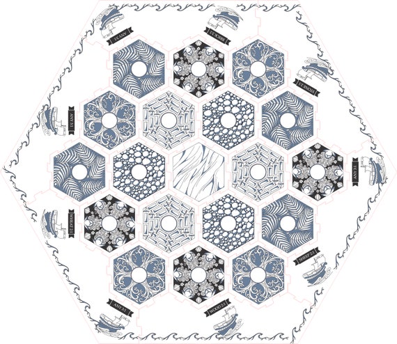 Hex Game With Borders High Quality Laser Cut File in - Etsy