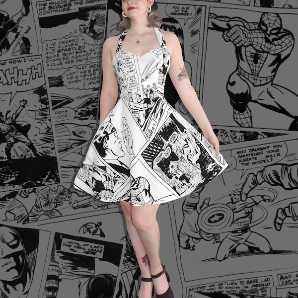 Comic Book Dress - Etsy UK