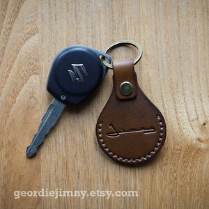 Deluxe Jimny Retro Leather Key Ring With Hidden Slot - Etsy