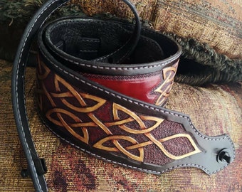 Celtic Guitar Strap - Etsy