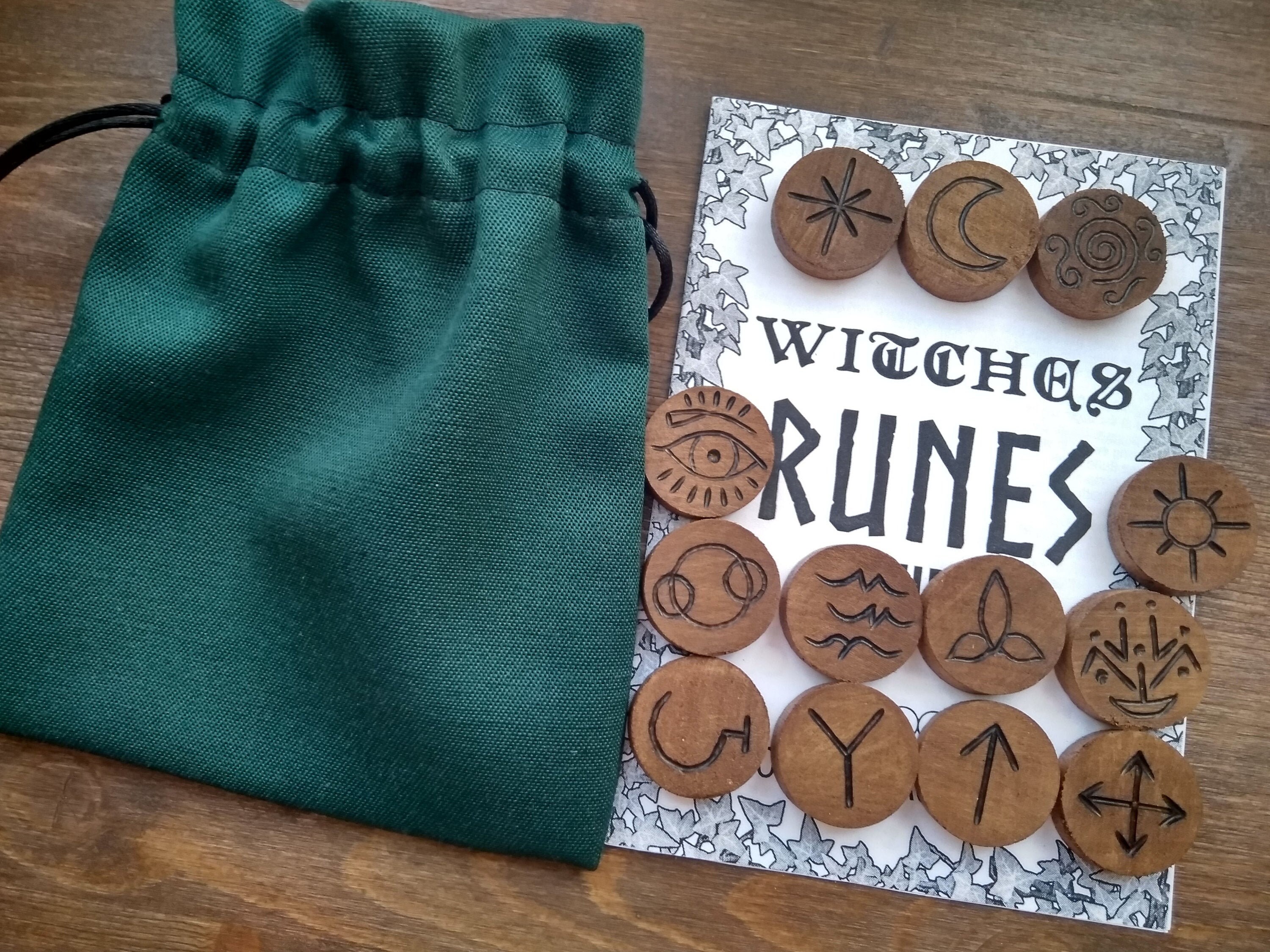 Birch of Witches Rune set Witches Runes Rune set wooden | Etsy