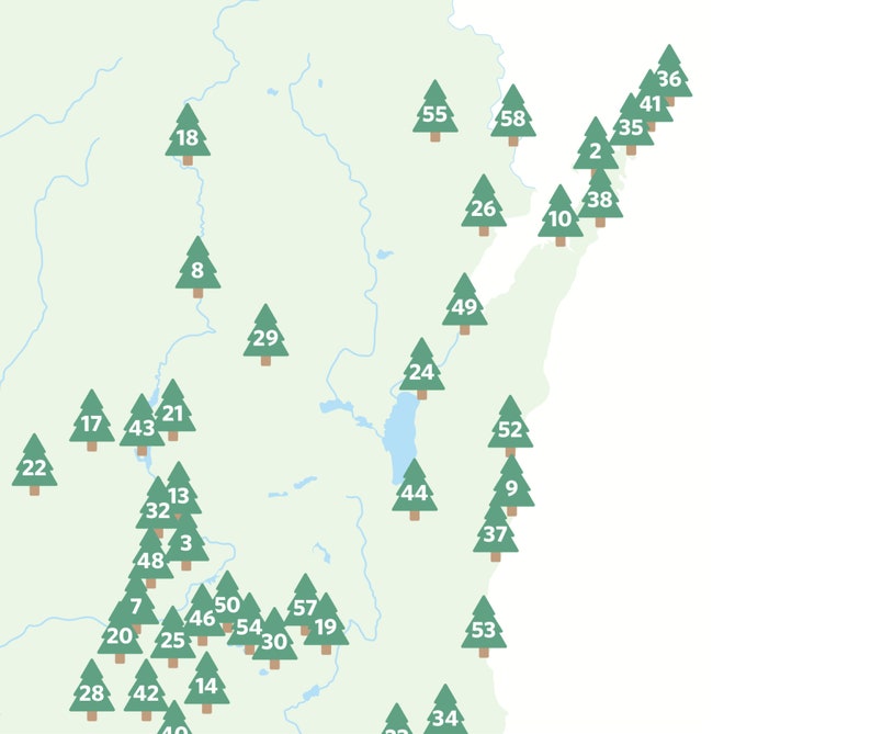 Wisconsin State Parks Tracker Map Download 8.5x11 Print at - Etsy