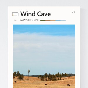 Wind Cave National Park Poster Download 8x10 to 24x36 / National Parks ...