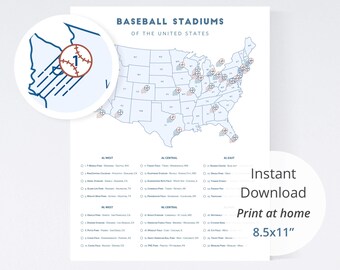Mlb Stadium Map Svg - Etsy Canada