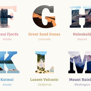 National Park Nursery Decor Custom Kids Name Nature Themed - Etsy