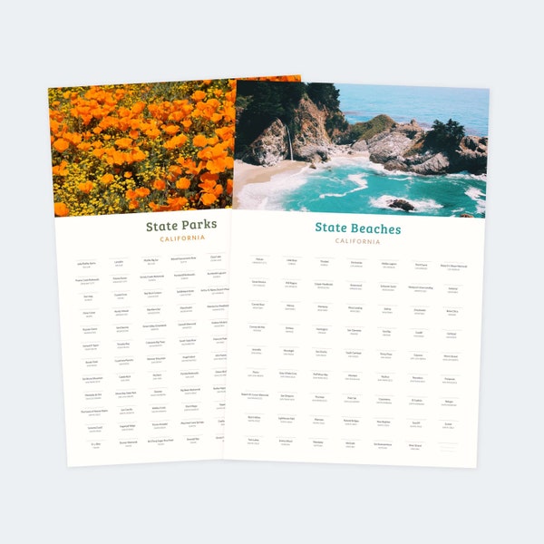 California Beaches List Wall Art - Etsy