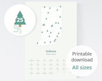 Indiana State Parks Checklist - Etsy