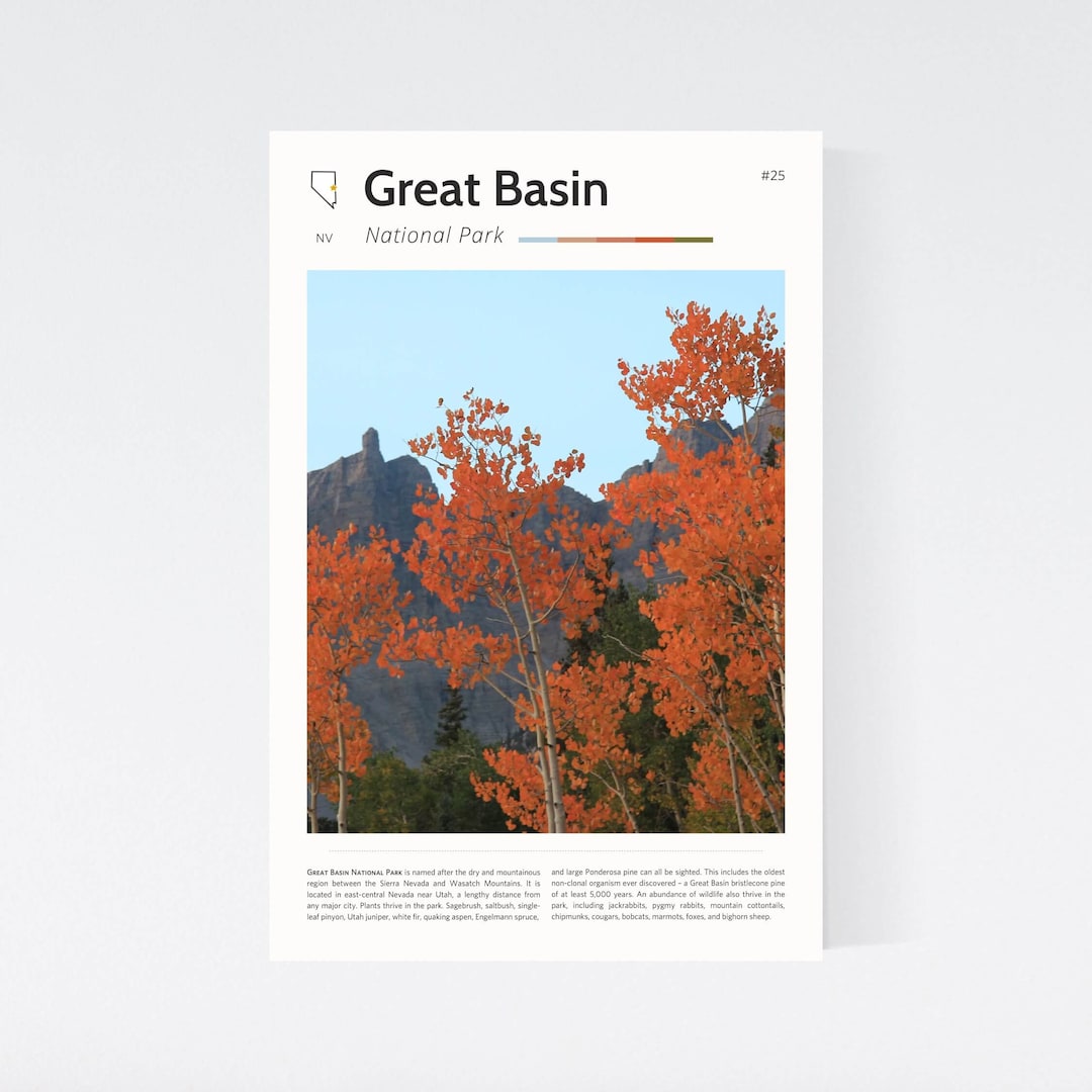 Great Basin National Park Print (all Sizes) / Great Basin Poster, Great ...