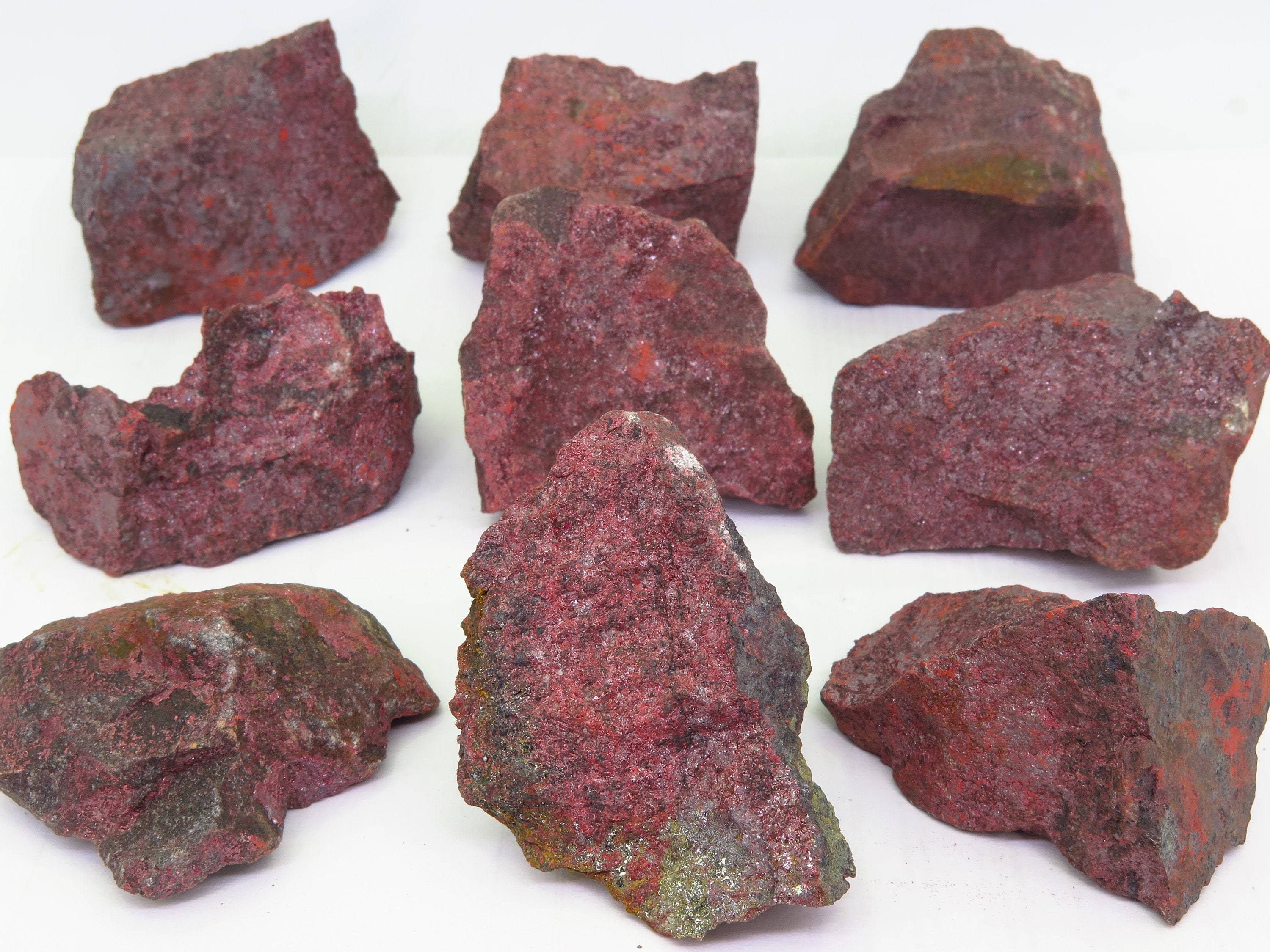 RED CINNABAR Crystal Mineral Specimen From Almaden Mines, Spain ...