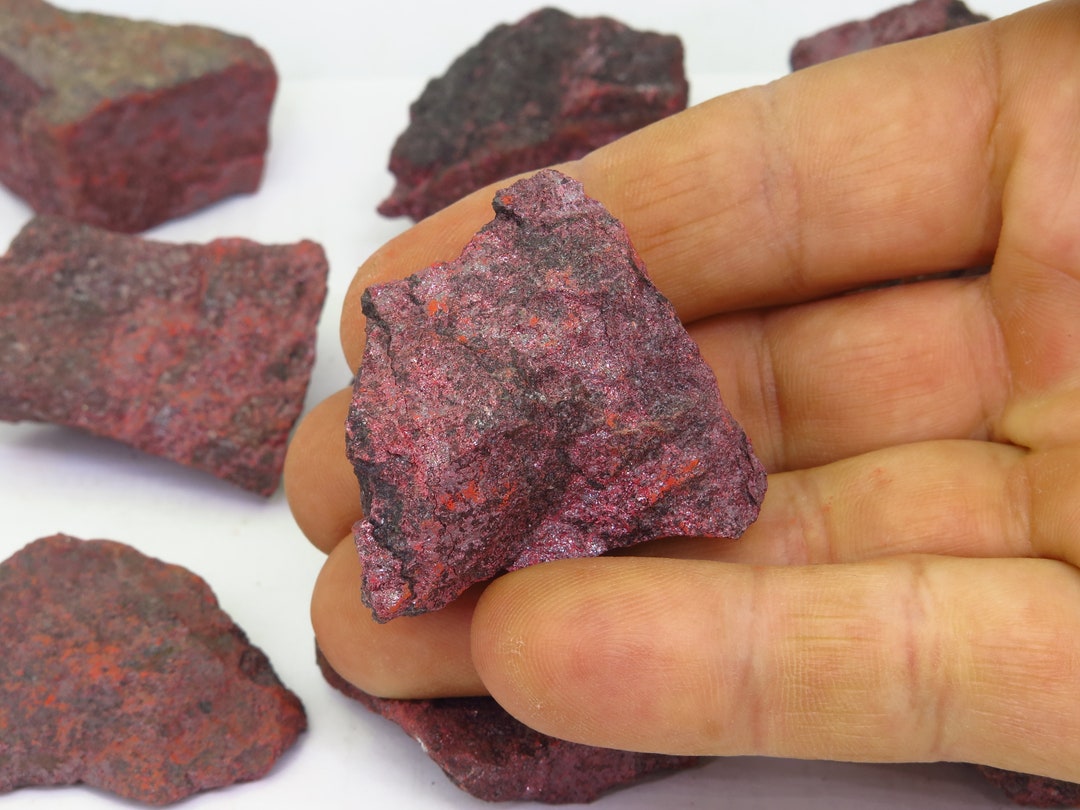RED CINNABAR Crystal Mineral Specimen From Almaden Mines, Spain ...