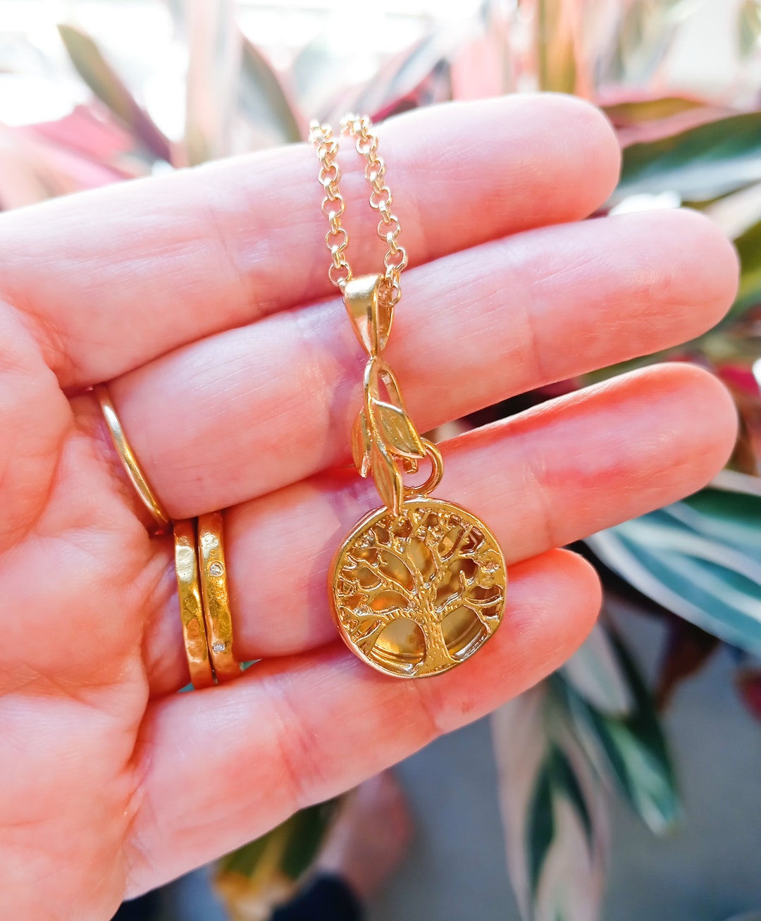 Tree of Life Necklace, Gold Tree of Life, Kabbalah Jewelry, Jewish Gift ...