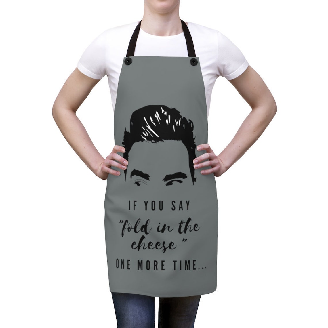 Funny Chefs Apron Fold in the Cheese Dark Grey Apron - Etsy