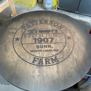 Custom Made Bourbon Barrel Bistro/pub Table Table- Custom Designed ...