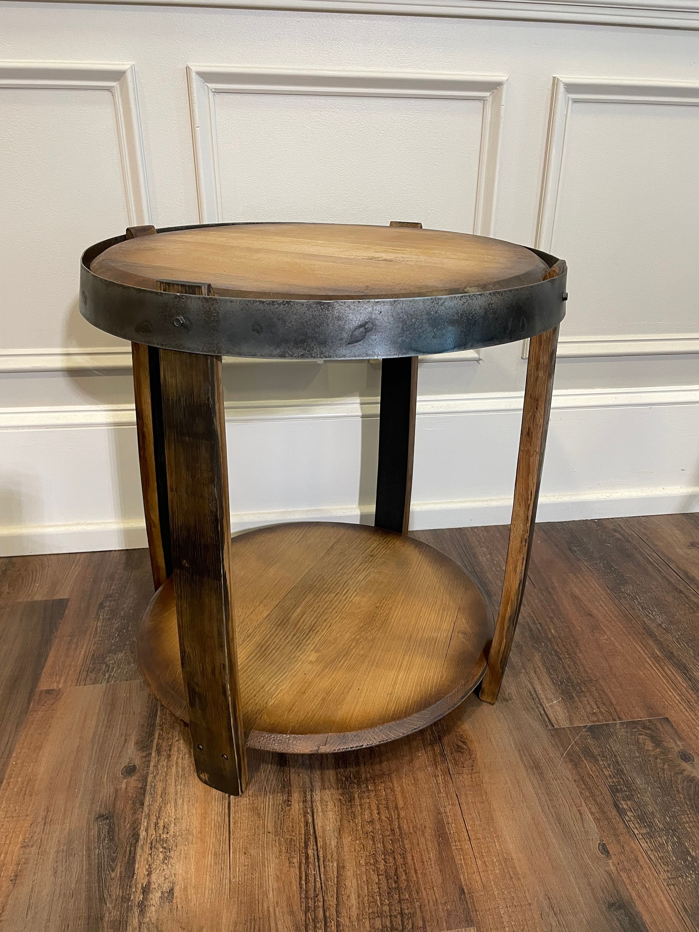 Bourbon Barrel End Table - Etsy