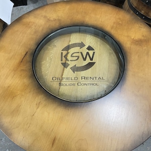 Custom Made Bourbon Barrel Bistro/pub Table Table With Cabinet Base and ...