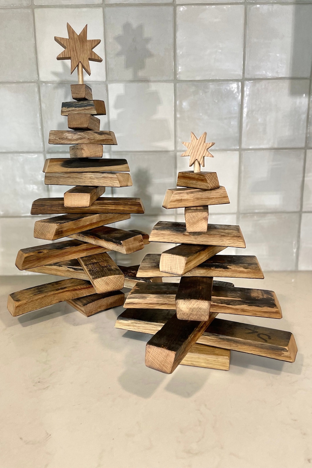 Bourbon Barrel Christmas Trees- Two Sizes Available - Etsy