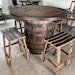 Custom Made Bourbon Barrel Bistro/pub Table Table- Custom Designed ...