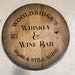 Custom Made Bourbon Barrel Bistro/pub Table Table With Glass Insert ...