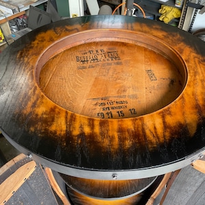 Custom Made Bourbon Barrel Bistro/pub Table Table- Custom Designed ...