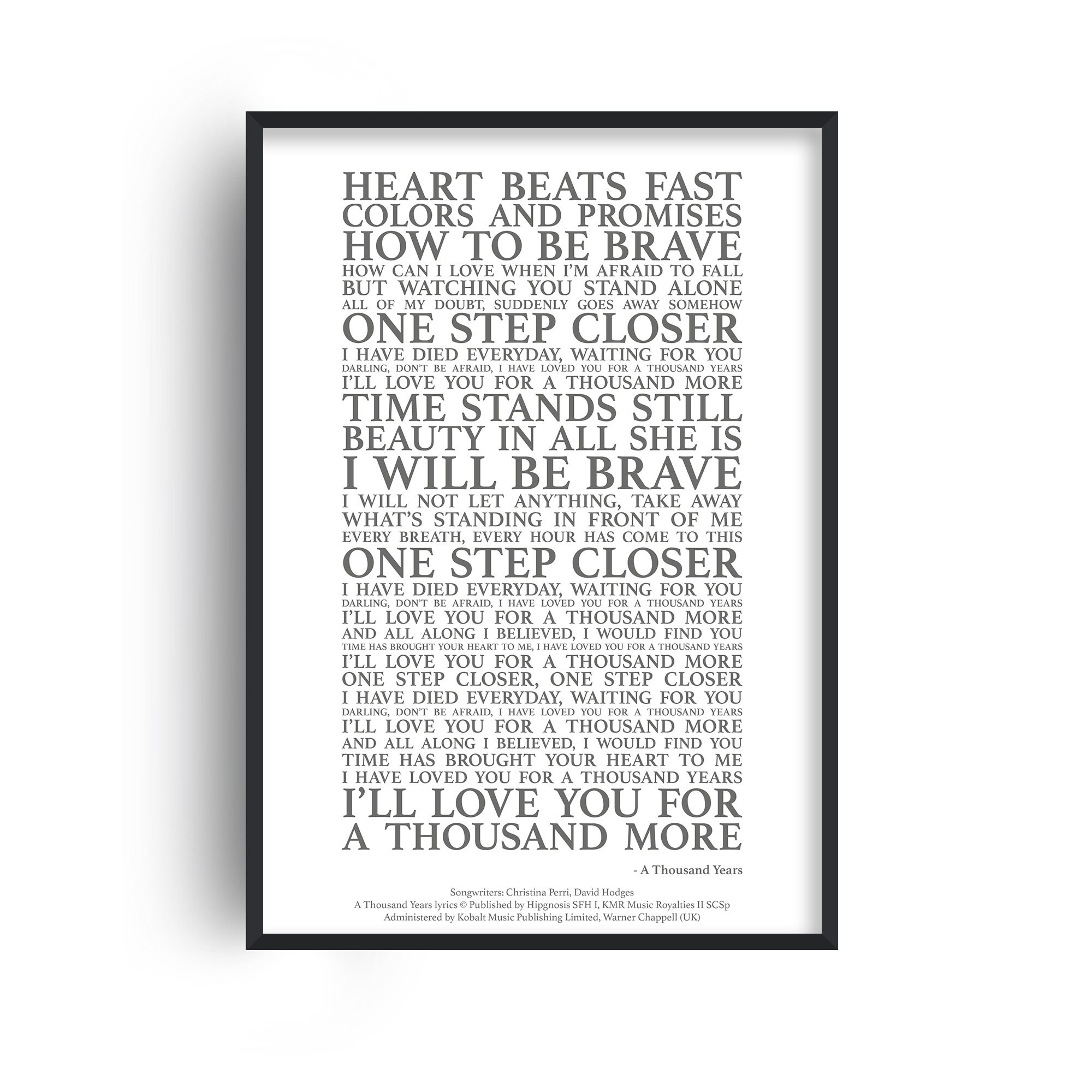 A Thousand Years Lyrics