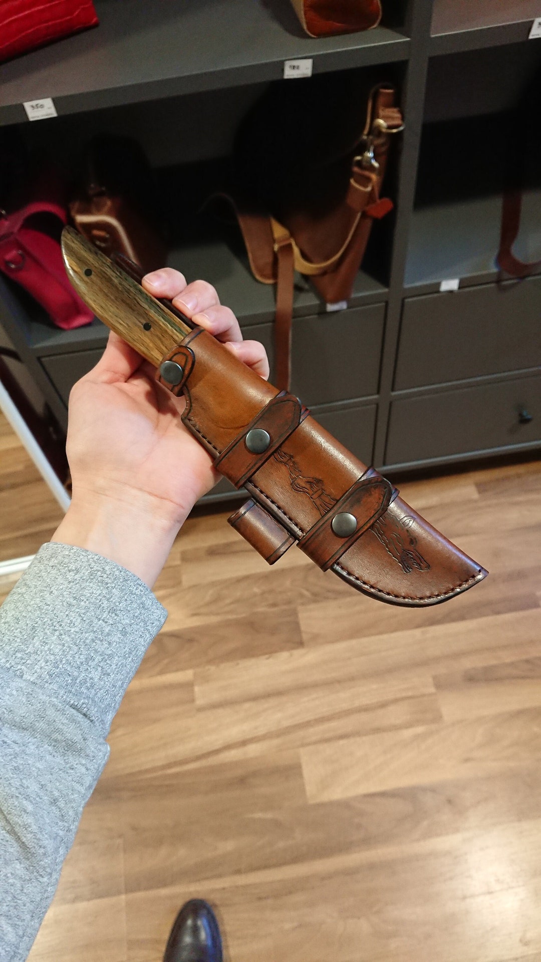 Leather Knife Sheath With Multiple Orientations - Etsy