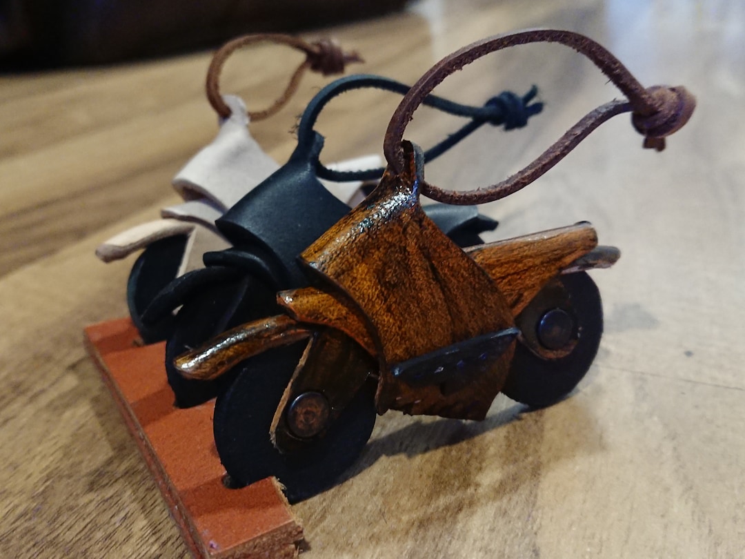 Leather Motorcycle Keychain, Leather Bike Keychain, Moto Keychain, Gift ...