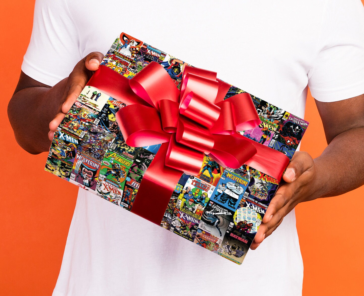 Classic Comics Gift Wrapping Paper for Comic Book Fans Birthday, Spider ...