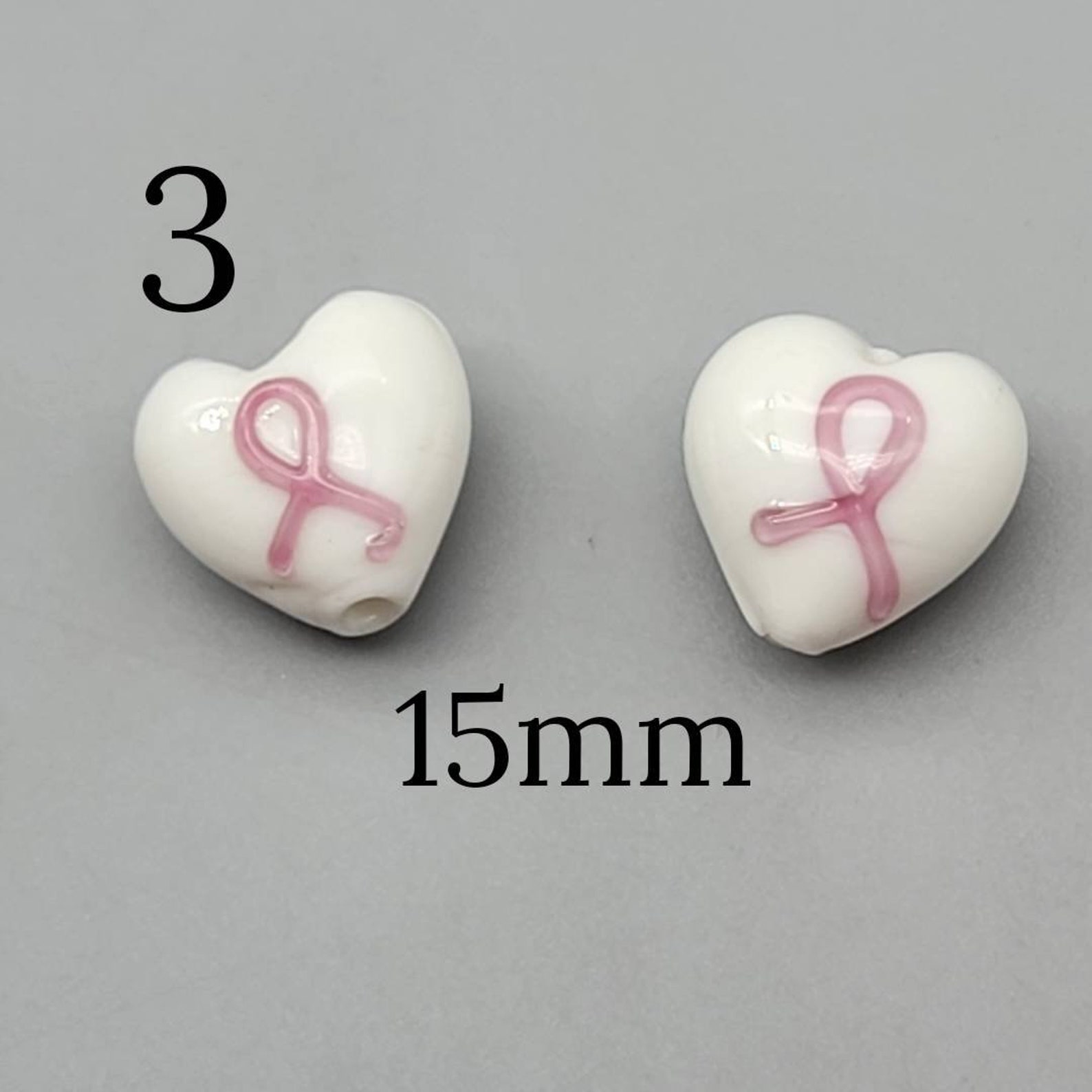 Choice of Breast Cancer Awareness Top Quality Handmade Lampwork Beads ...