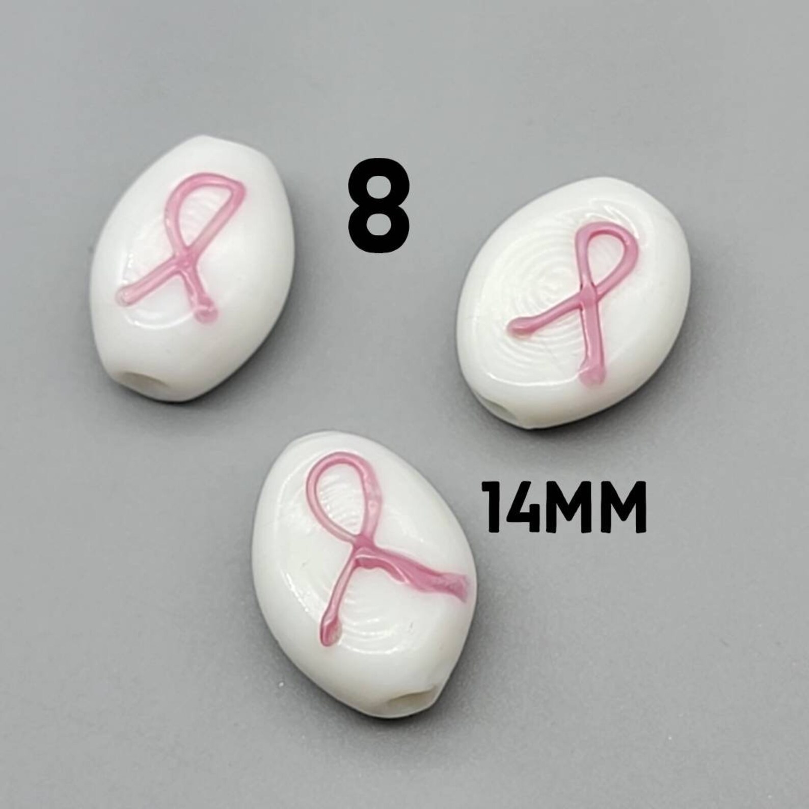Choice of Breast Cancer Awareness Top Quality Handmade Lampwork Beads ...