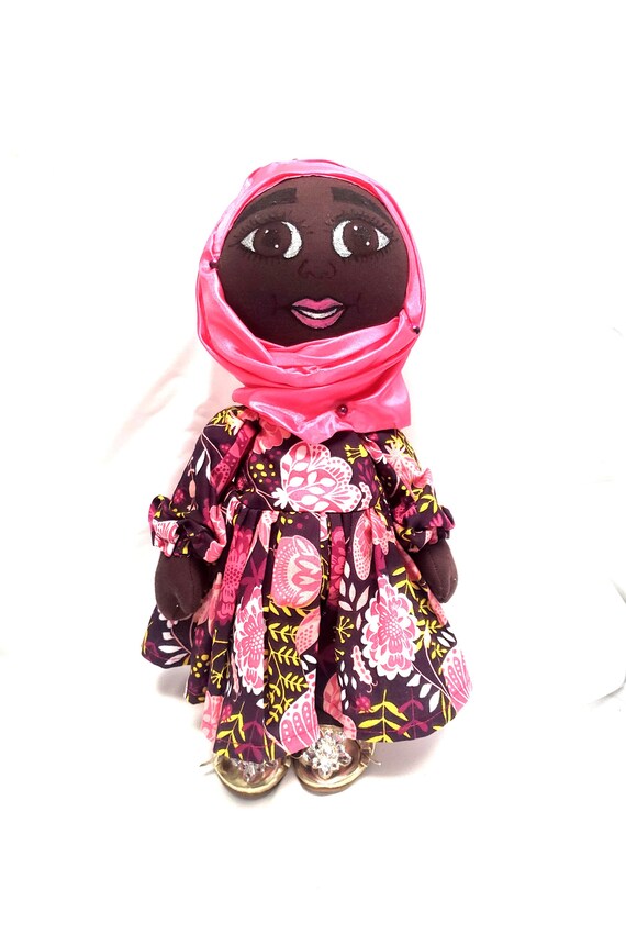 Muslin Doll Islamic Doll African American Dollpan African | Etsy