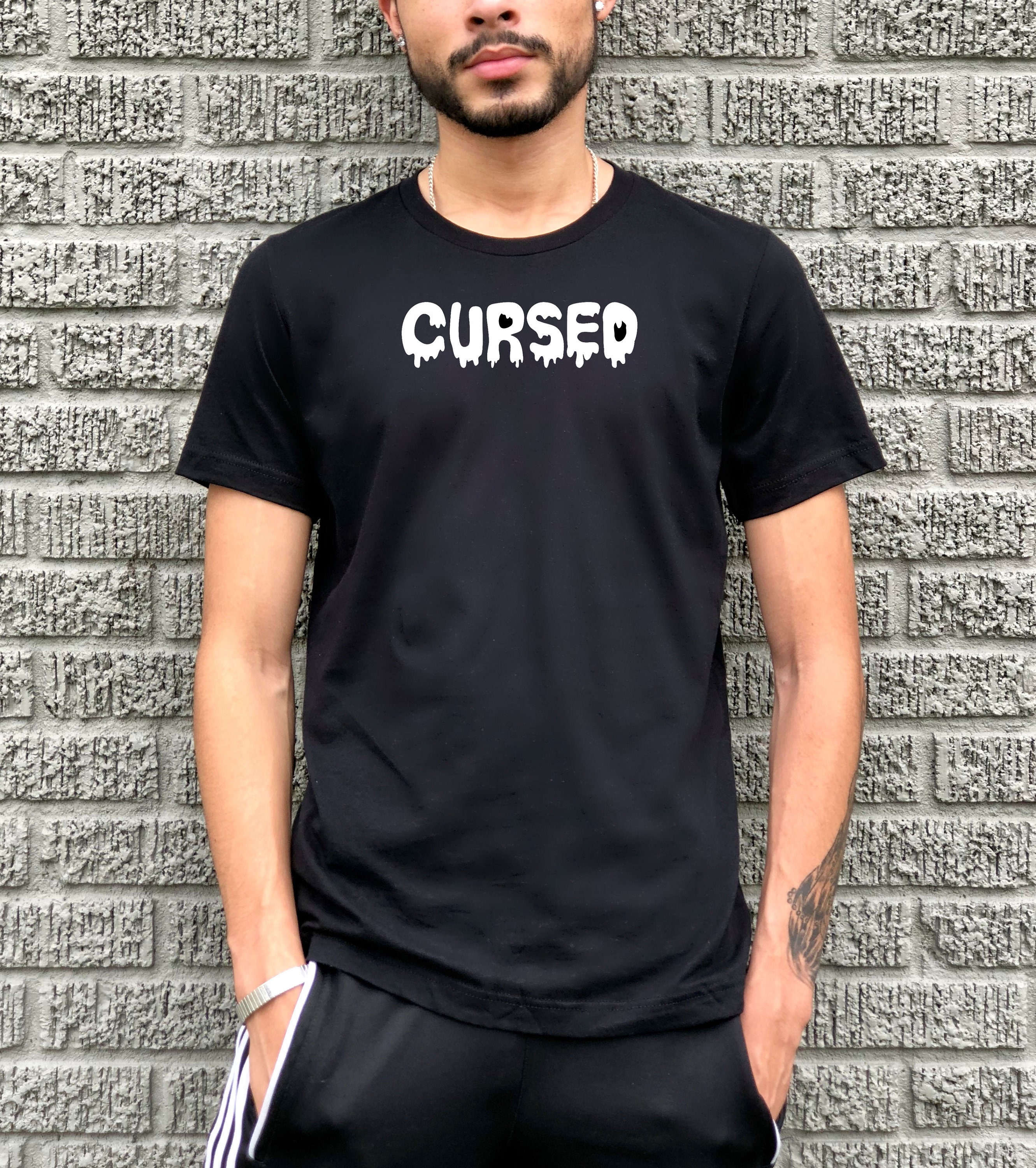 Cursed T-shirt From Vast Space Art Witchcraft Witch Glow-in-the-dark ...