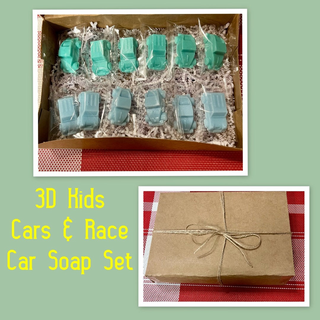 3D Kids Cars & Race Car Soap Set - Etsy