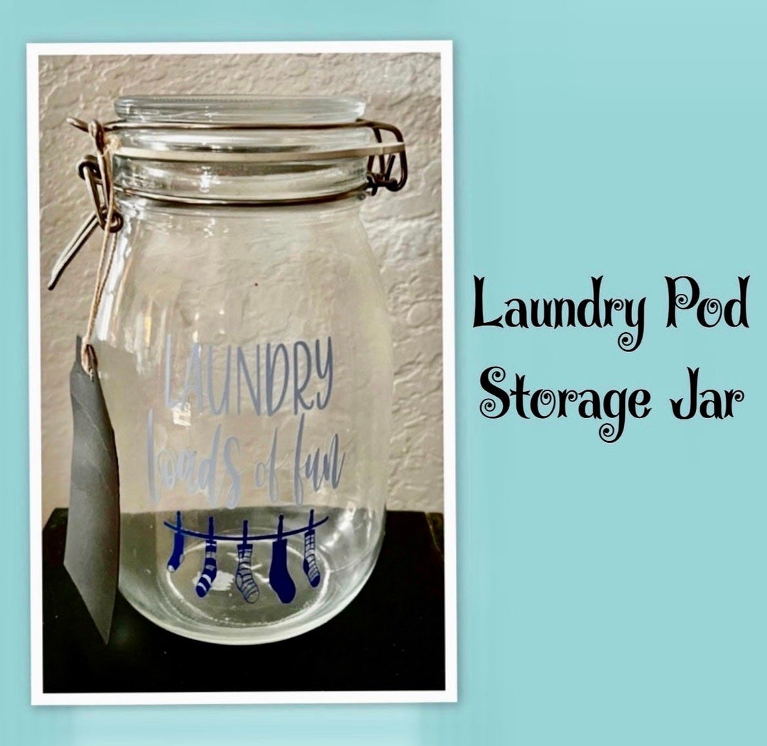 Laundry Pod Storage Jar, Safe Storage Laundry Jar, Laundry Storage Jar ...