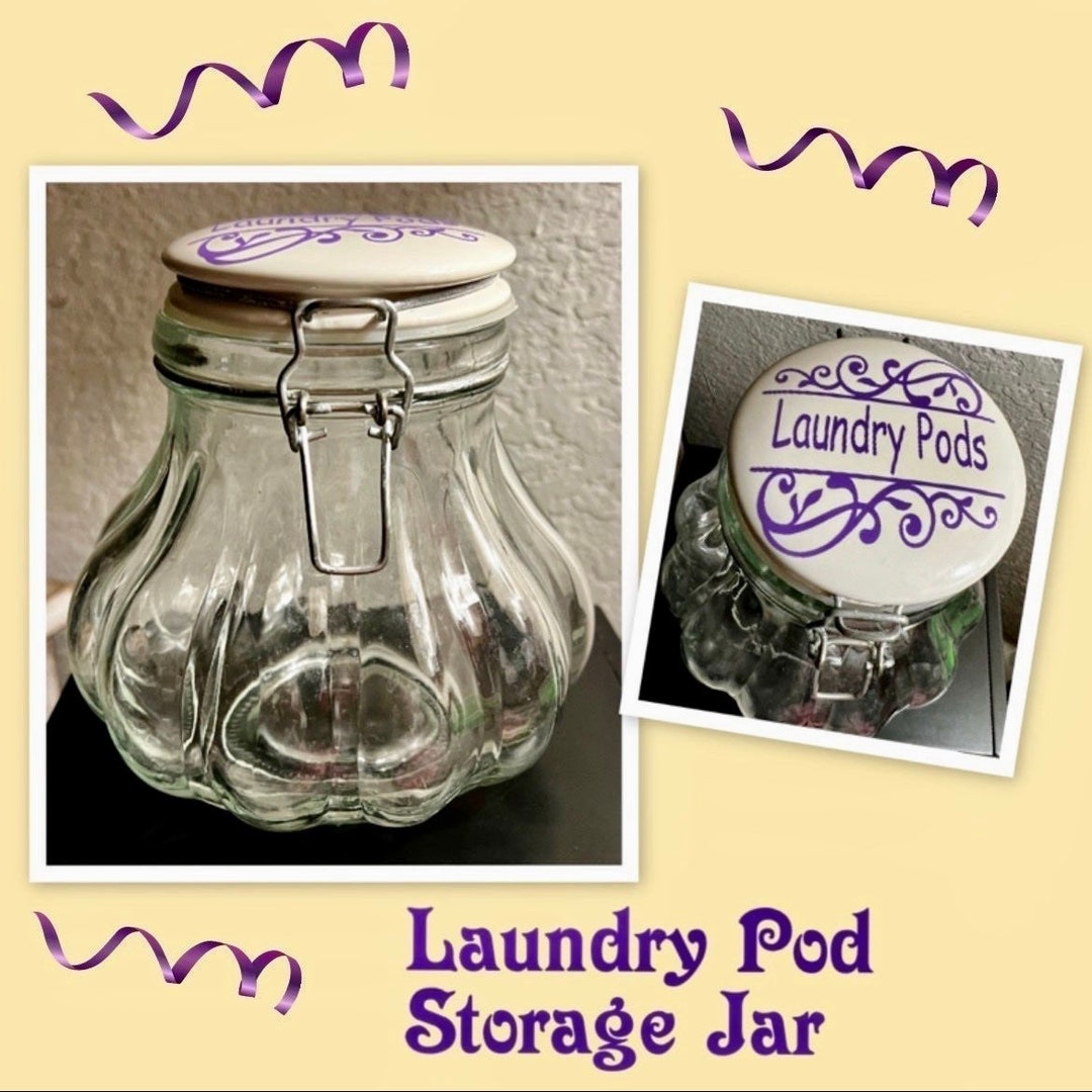 Laundry Pod Storage Jar, Safe Storage Laundry Jar, Laundry Storage Jar ...