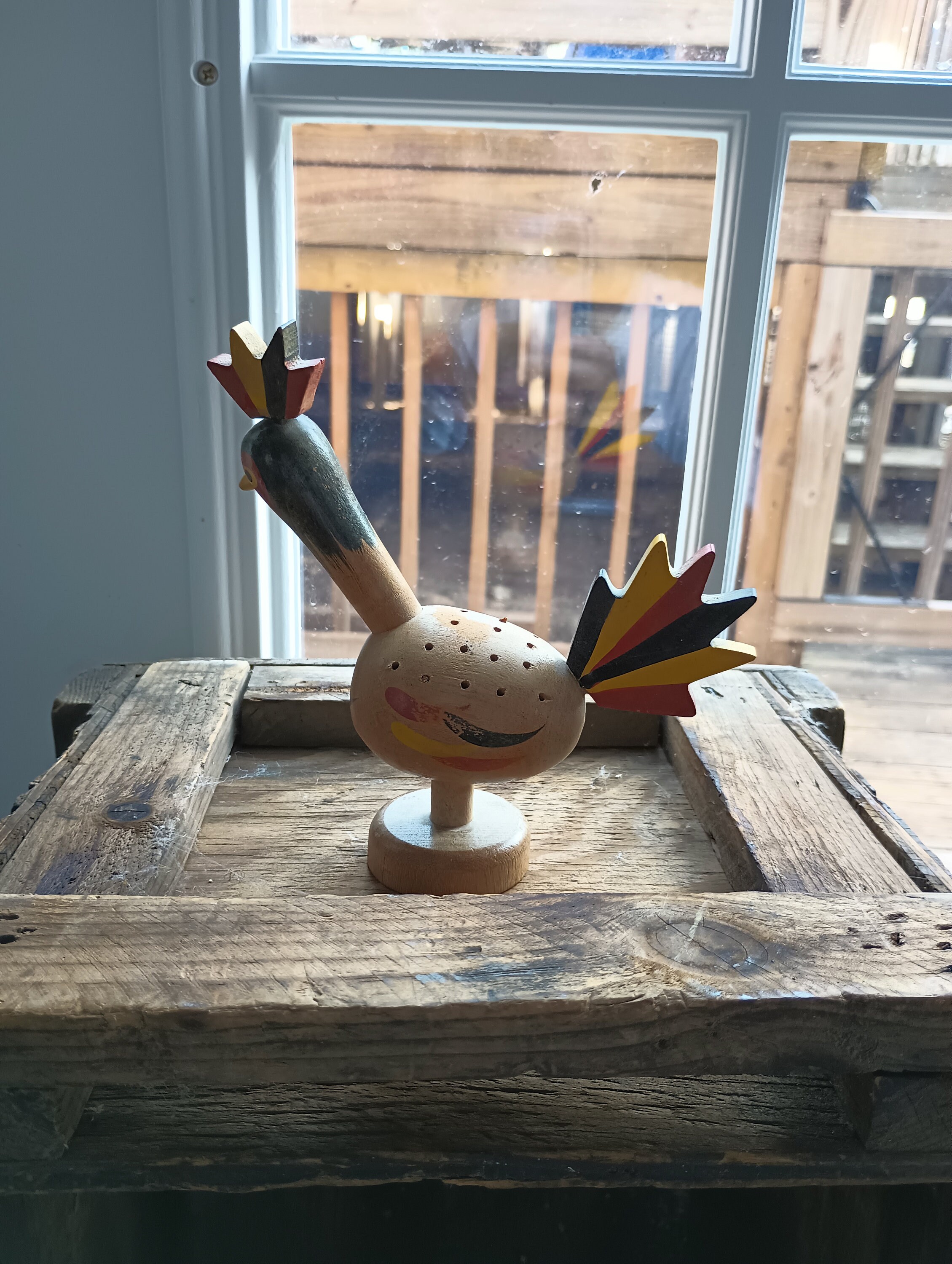 Vintage Wood Rooster Appetizers Toothpick Holder Snacks Folk - Etsy