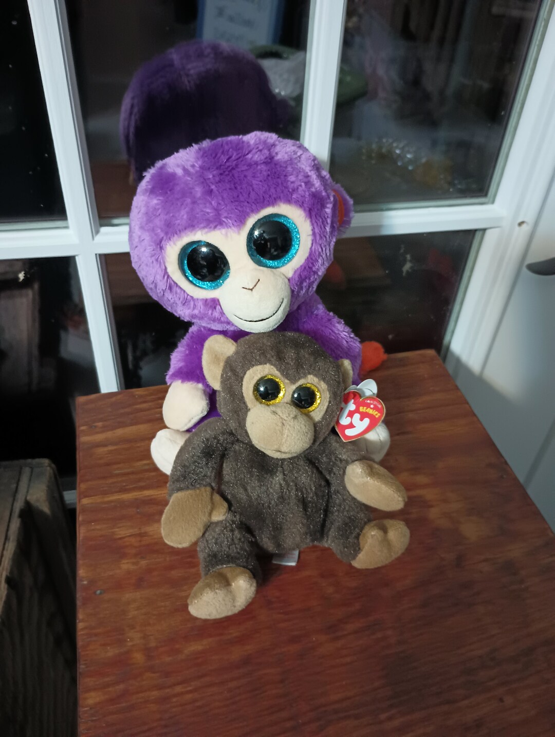 Ty Beanie Boo 'grapes' the Purple Monkey (9 Inch) and Ty Beanie Boo ...